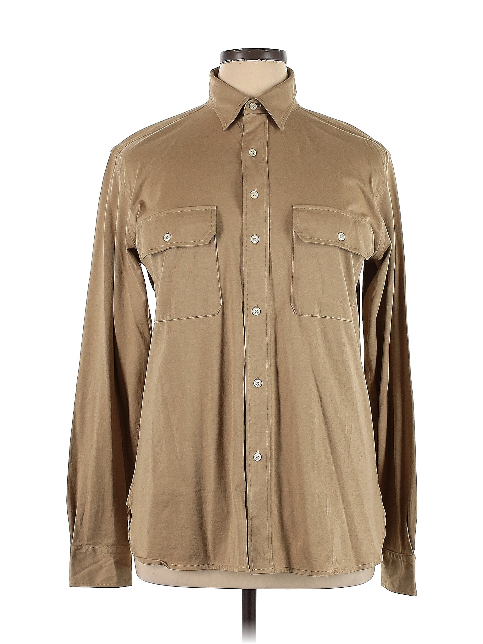 Ralph Lauren Sport 100% Cotton Solid Tan Long Sleeve Button-Down Shirt Size XL - 41% off | ThredUp