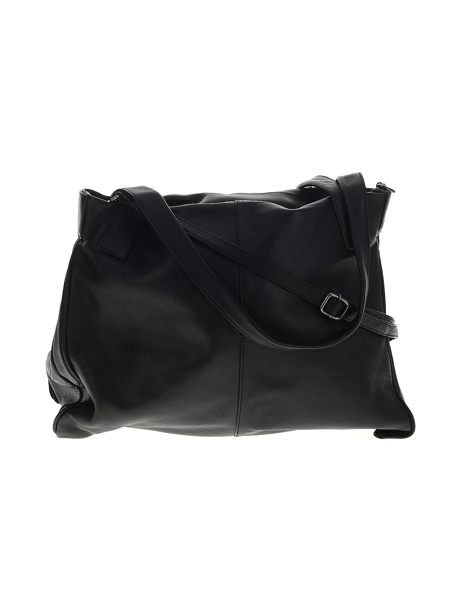 Gianni Conti 100% Leather Solid Black Leather Satchel One Size - 60% ...