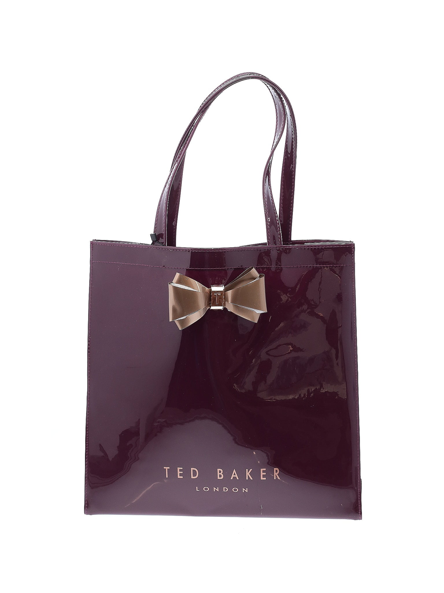 Ted Baker London Solid Maroon Burgundy Tote One Size - 64% off | ThredUp
