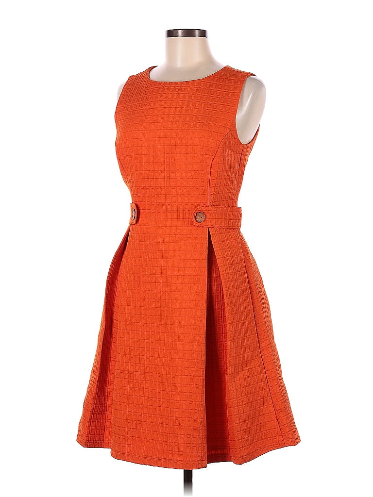 ModCloth Solid Burnt Orange Orange Casual Dress Size M - 54% off | ThredUp
