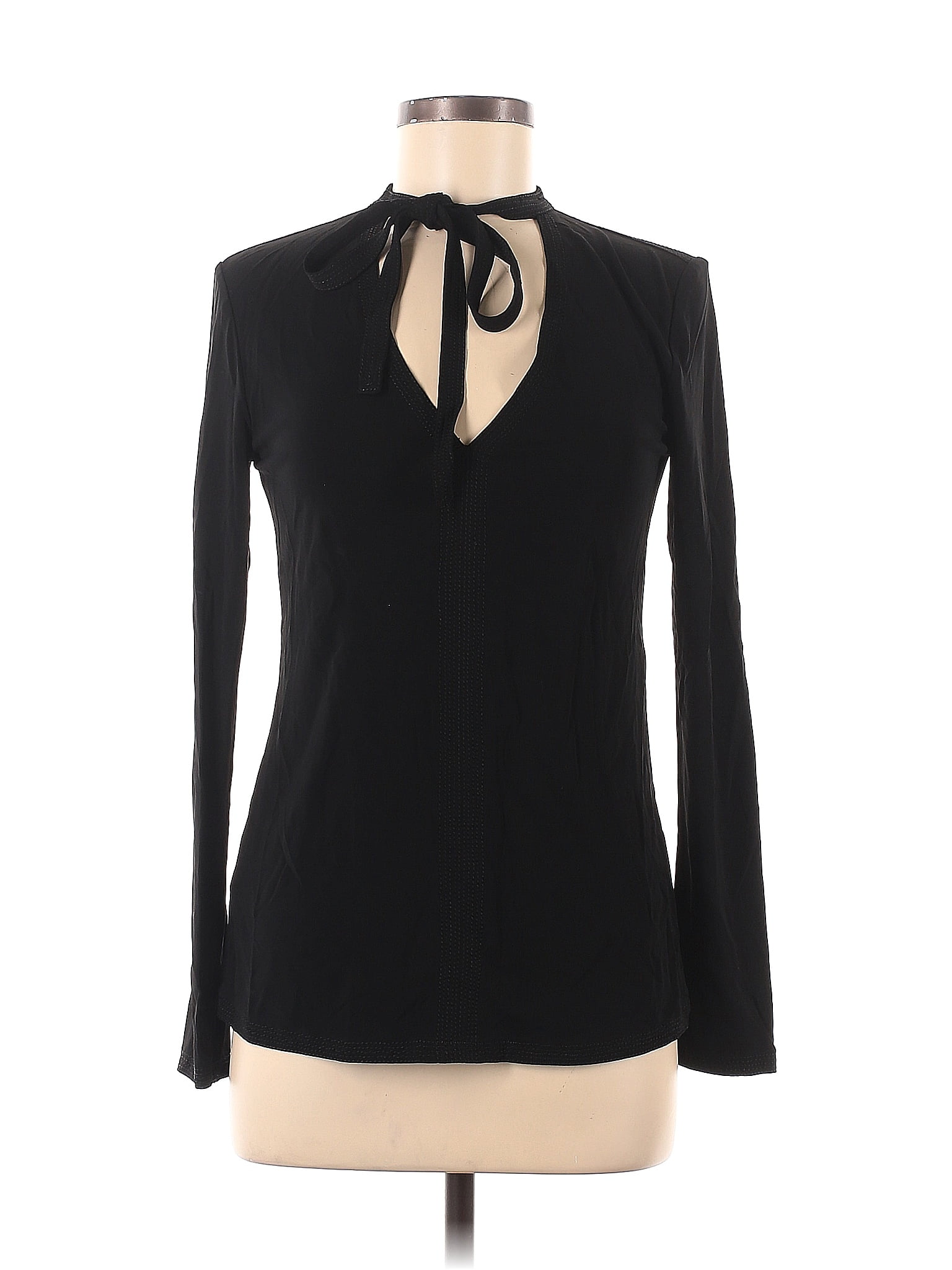 Limited Edition Solid Black Long Sleeve Blouse Size M 64 Off Thredup