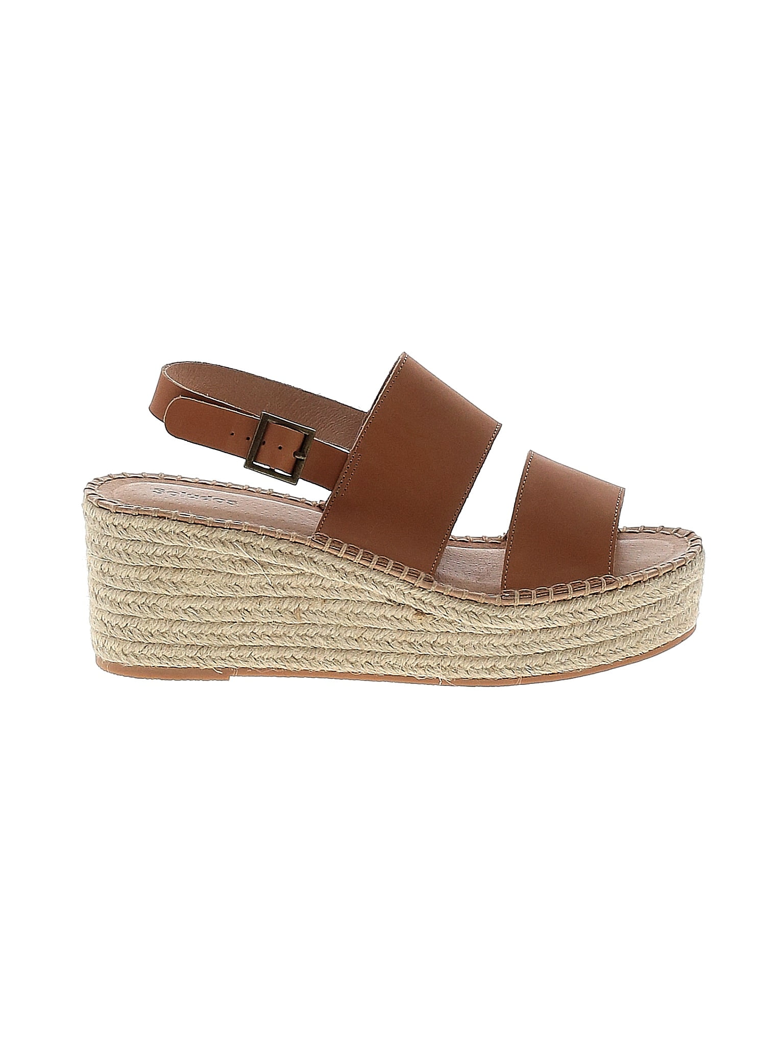 Soludos Solid Brown Tan Wedges Size 9 - 63% off | ThredUp