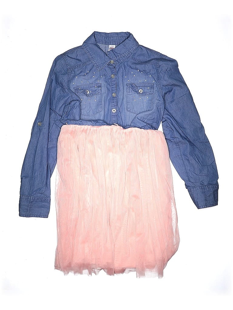 Justice Solid Pink Dress Size 14 - 52% off | ThredUp