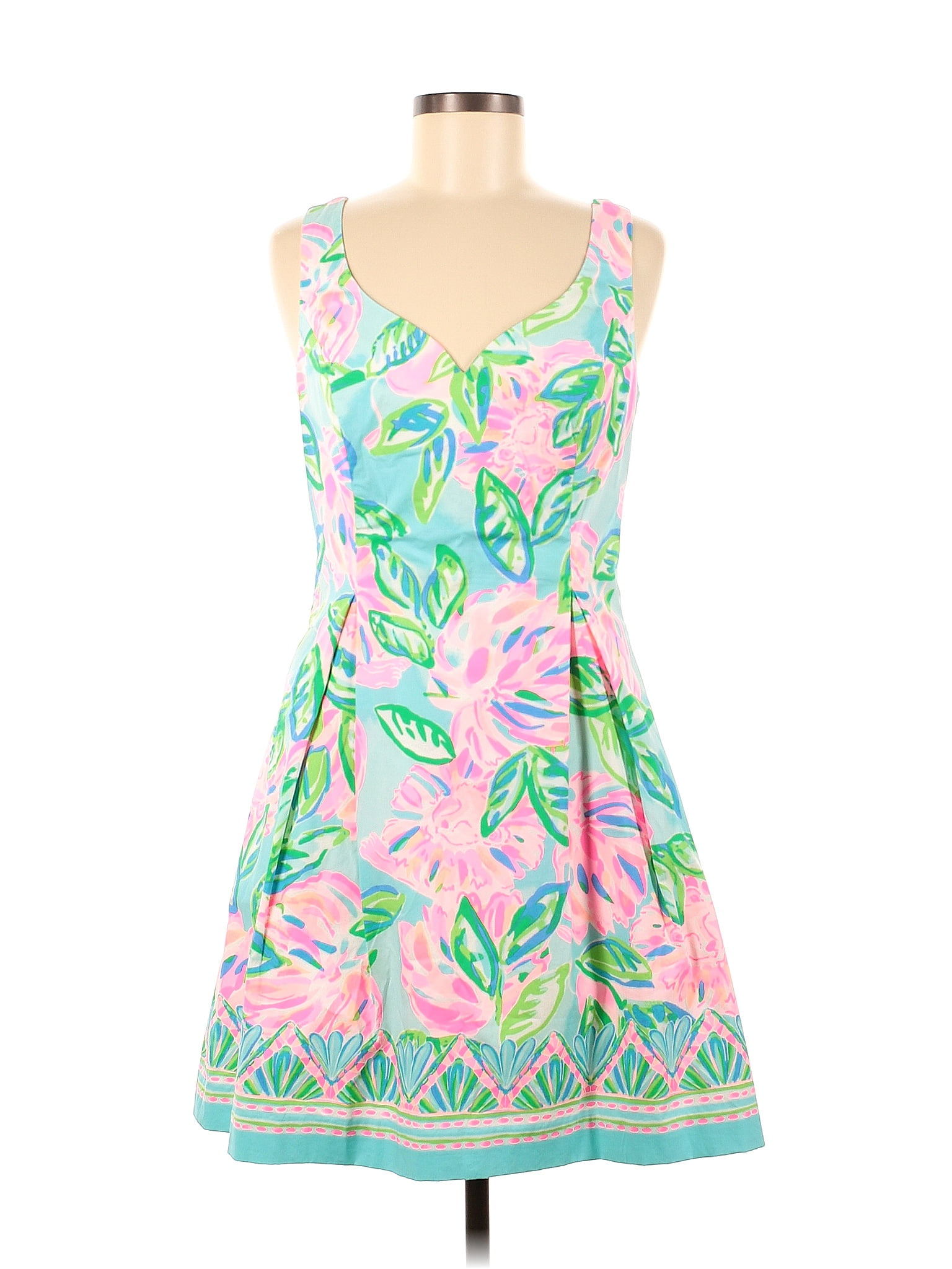 Lilly Pulitzer Multi Color Pink Casual Dress Size 6 58 Off Thredup