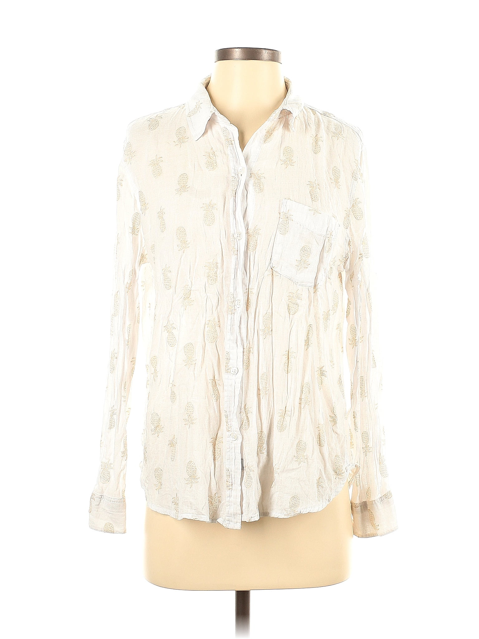Rails White Ivory Long Sleeve Button Down Shirt Size S 74 Off Thredup