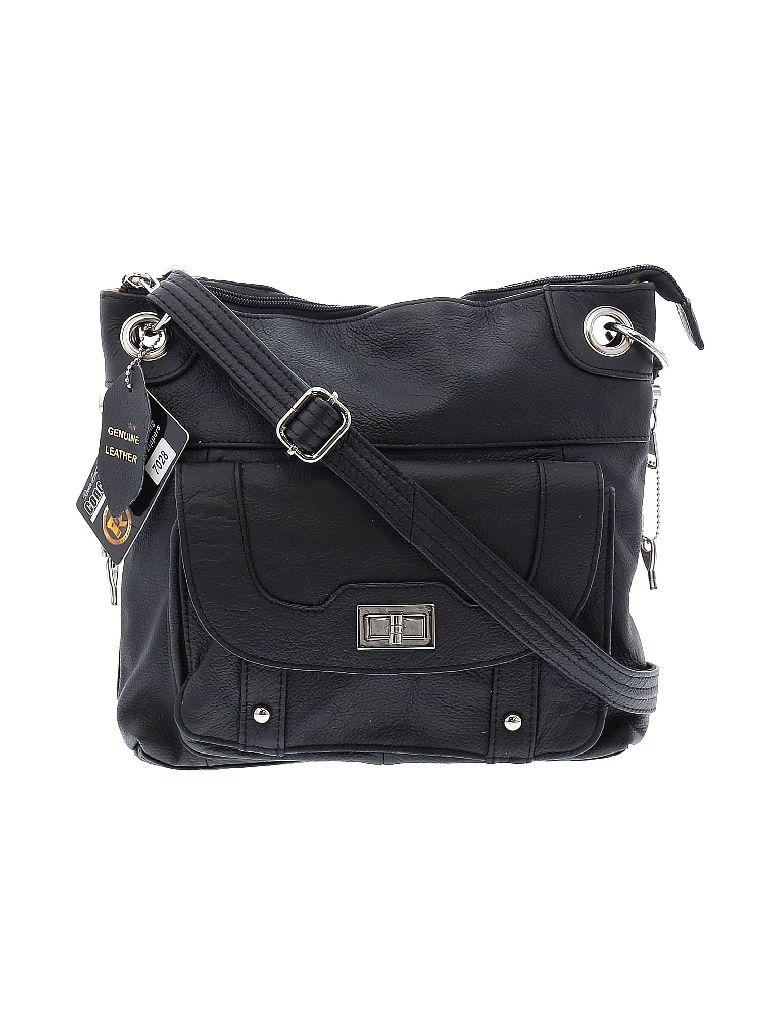 Roma Solid Black Crossbody Bag One Size - 50% off | ThredUp