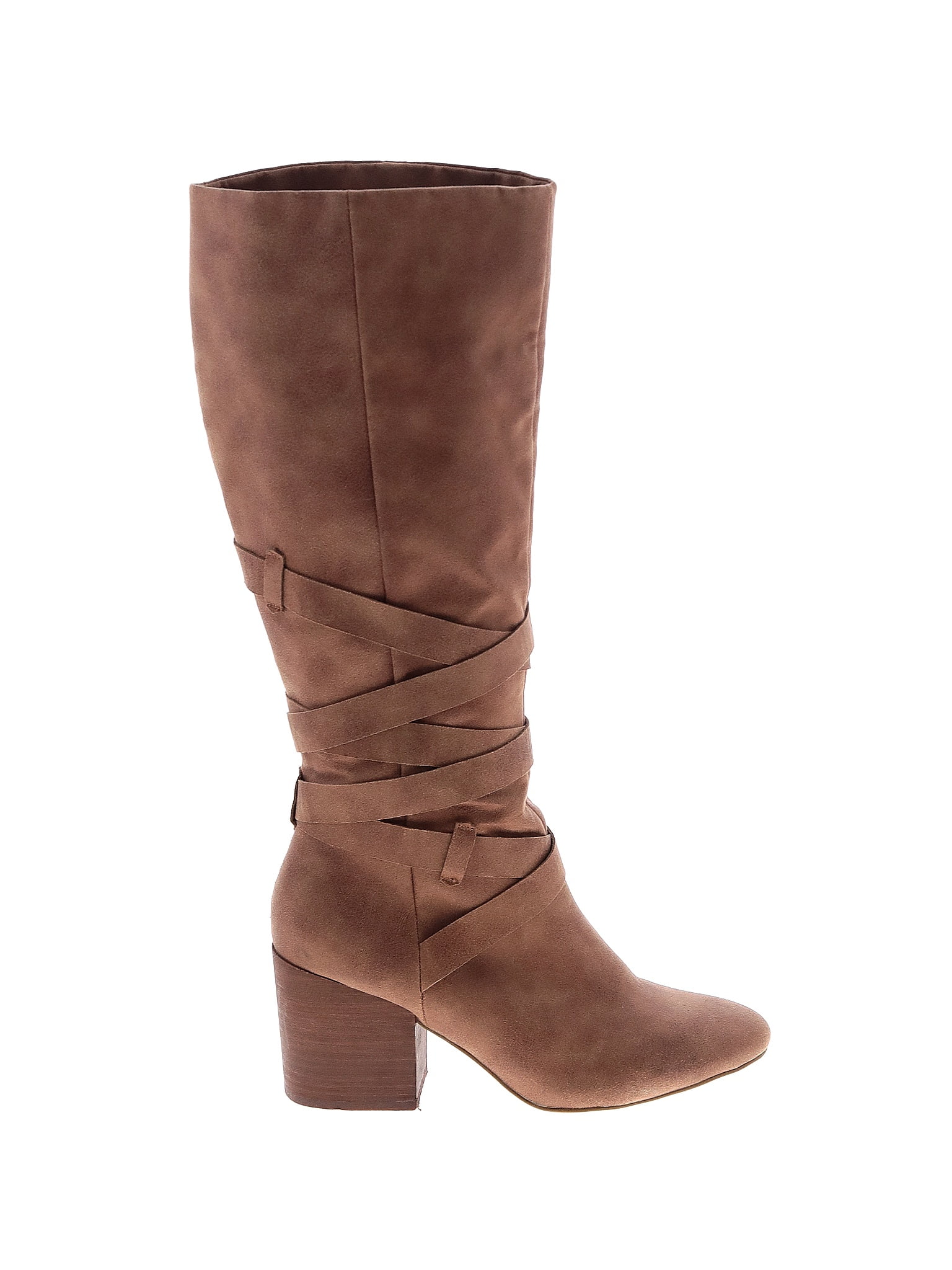 REPORT Solid Brown Boots Size 8 - 58% off | ThredUp