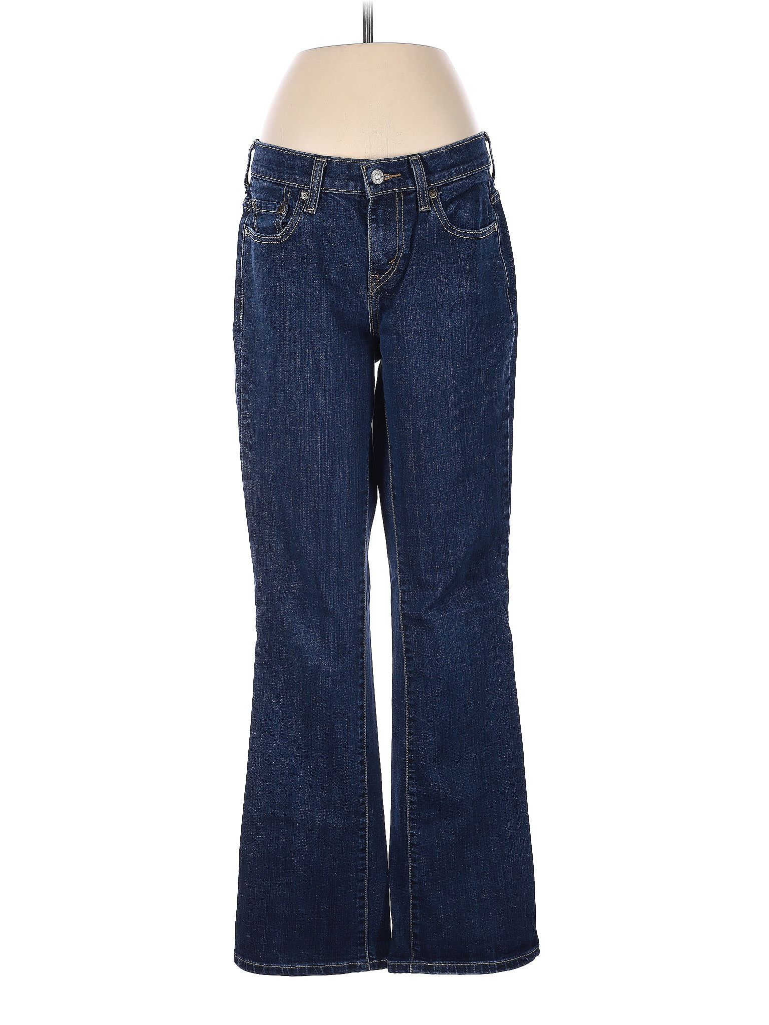 Levi's Solid Blue Jeans Size 4 - 67% off | ThredUp