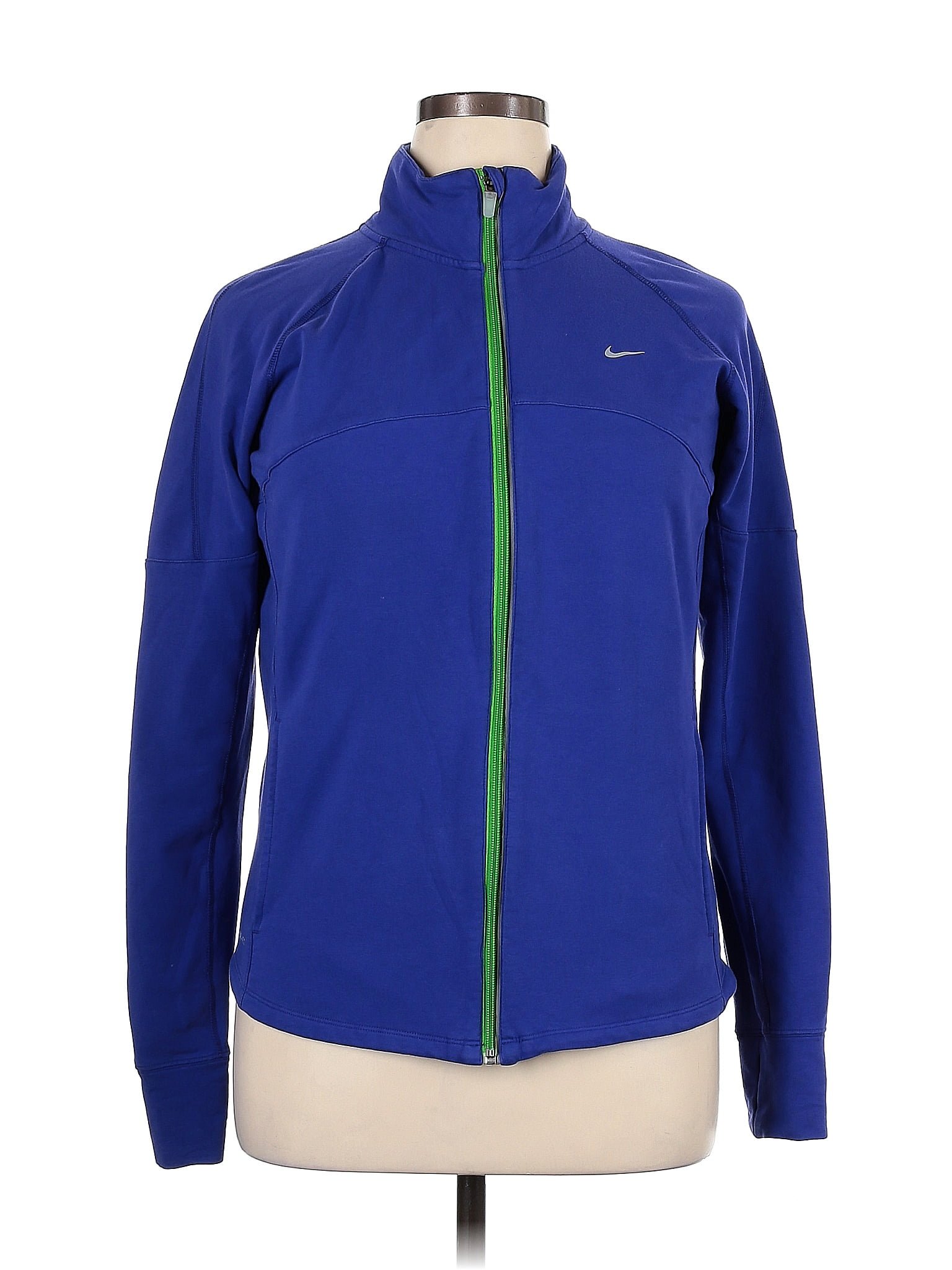 Nike Color Block Solid Blue Track Jacket Size XL - 78% off | ThredUp