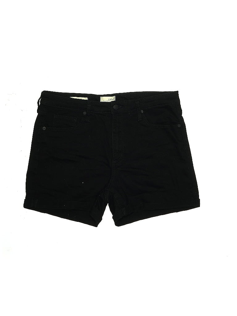 Universal Thread Solid Black Denim Shorts Size 14 - 26% off | ThredUp