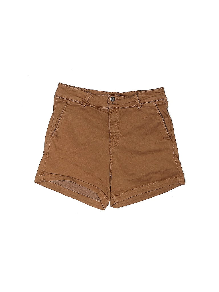 STUDIO BLUE Solid Brown Denim Shorts Size 2 - 56% off | ThredUp