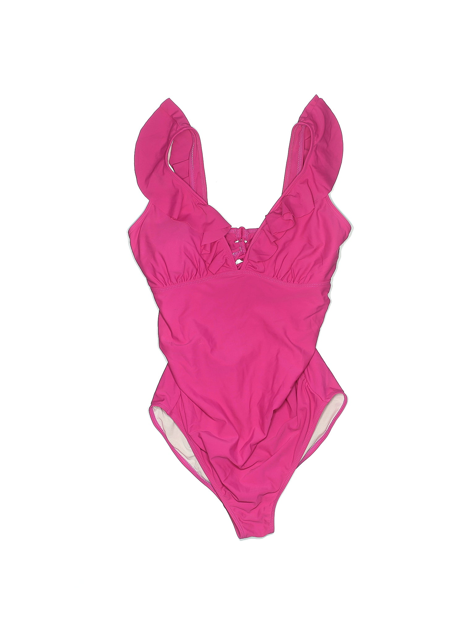 Unbranded Solid Pink One Piece Swimsuit Size M 55 Off Thredup