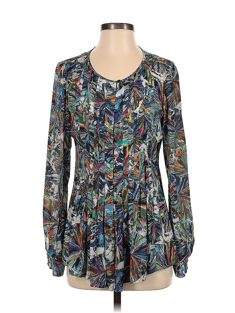 Beth Bowley Blue Long Sleeve Blouse Size 4 - 83% off | ThredUp