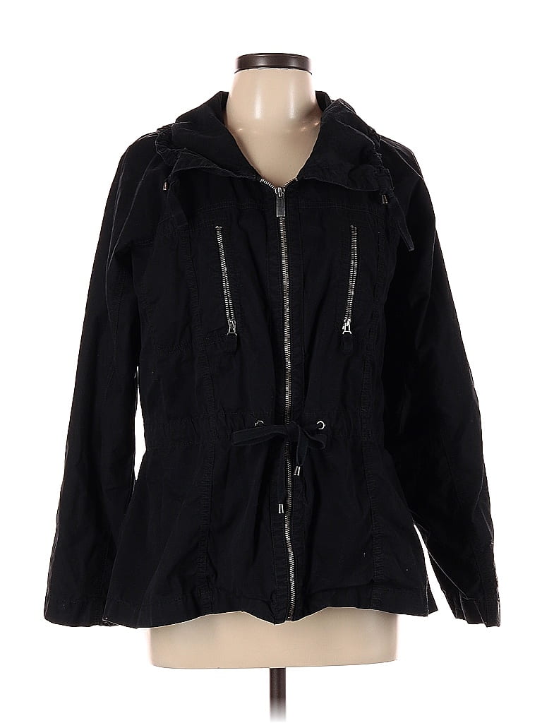 Style&Co 100% Cotton Solid Black Jacket Size XL - 51% off | ThredUp