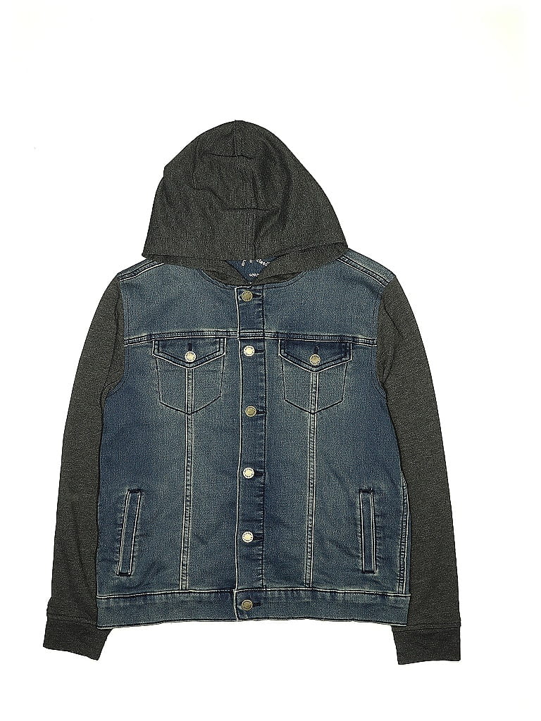 Art Class Solid Blue Denim Jacket Size L Youth 55 Off Thredup