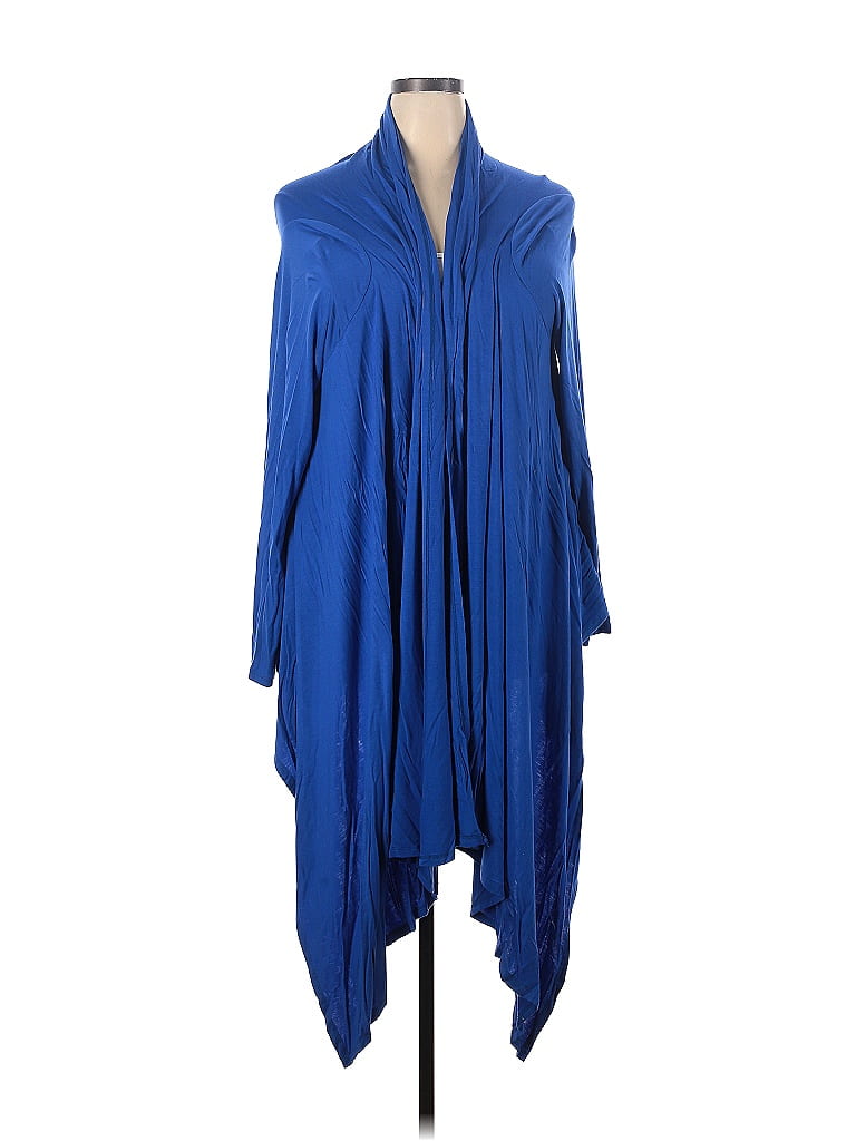 ASHRO Solid Blue Cardigan Size XL - 56% off | ThredUp