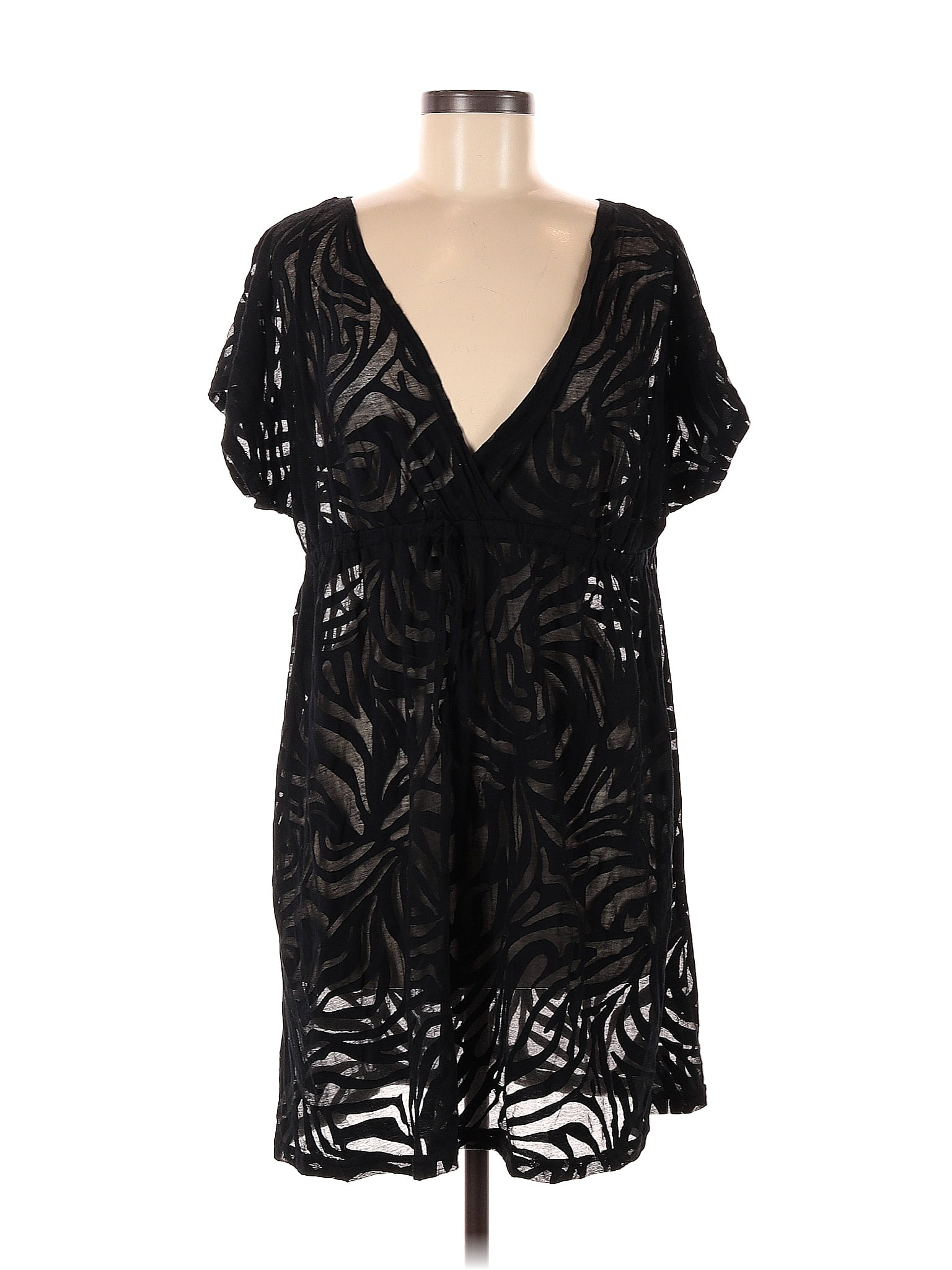 Kim Rogers Solid Black Swimsuit Cover Up Size M - 21% off | ThredUp