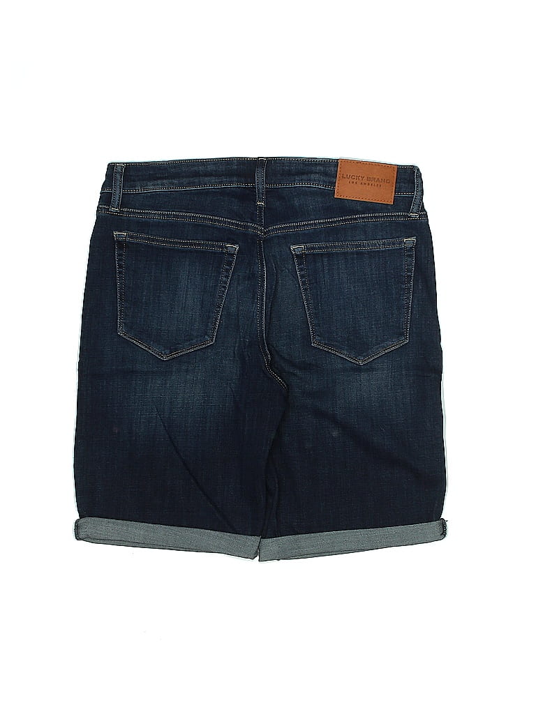 Lucky Brand Solid Blue Denim Shorts Size 8 - 66% off | ThredUp