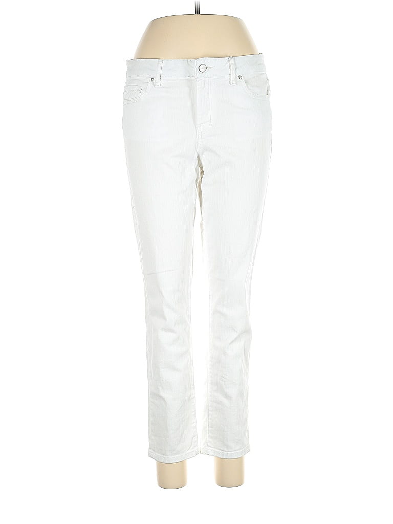 Jessica Simpson Solid White Ivory Jeans Size 10 - 71% off | ThredUp