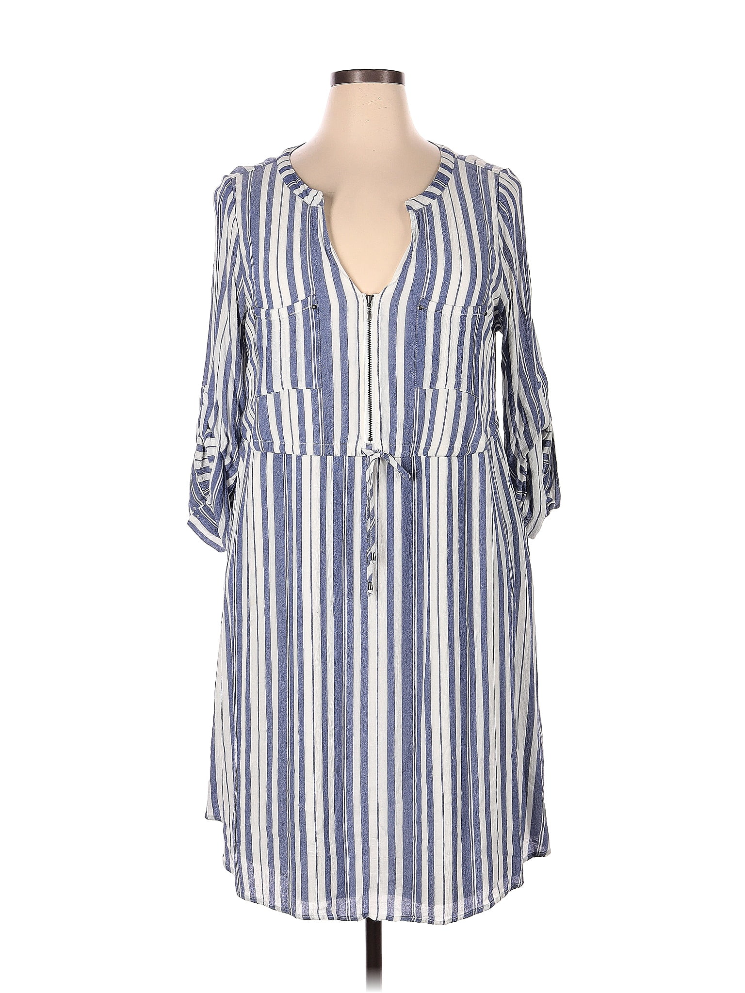 Torrid 100% Rayon Blue Casual Dress Size 1X Plus (1) (Plus) - 68% off ...