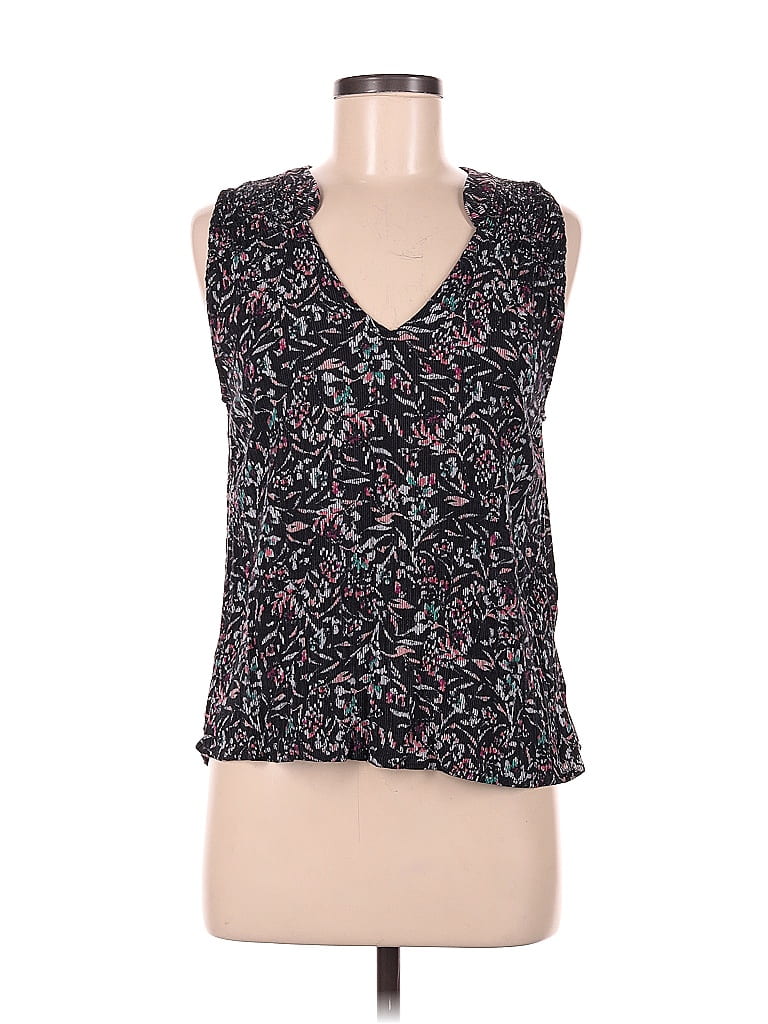 Roan + Ryan 100% Rayon Multi Color Black Sleeveless Blouse Size M - 73% ...