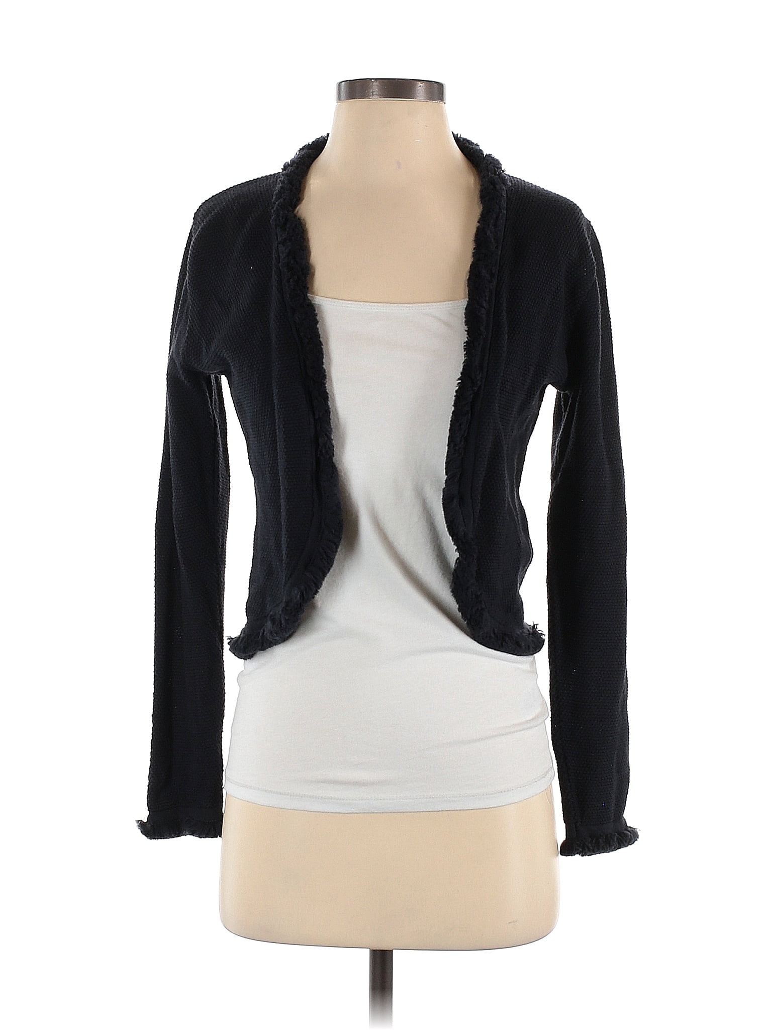 Kettlewell 100% Wool Color Block Solid Black Cardigan Size XS - 79% off ...