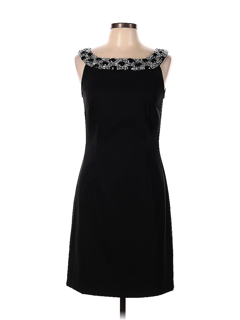 Connected Apparel Solid Black Cocktail Dress Size 10 62 Off Thredup