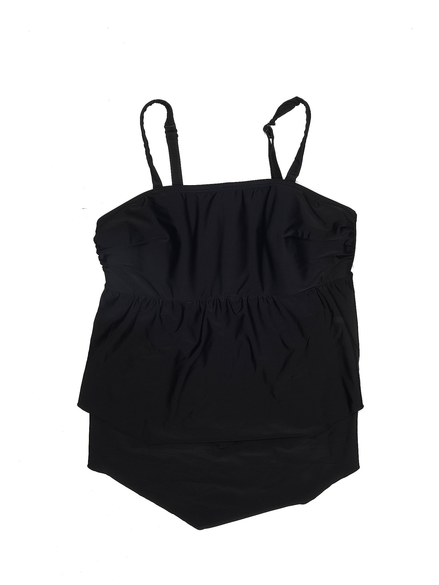 Swim By Cacique Solid Black Swimsuit Top Size 14 58 Off Thredup