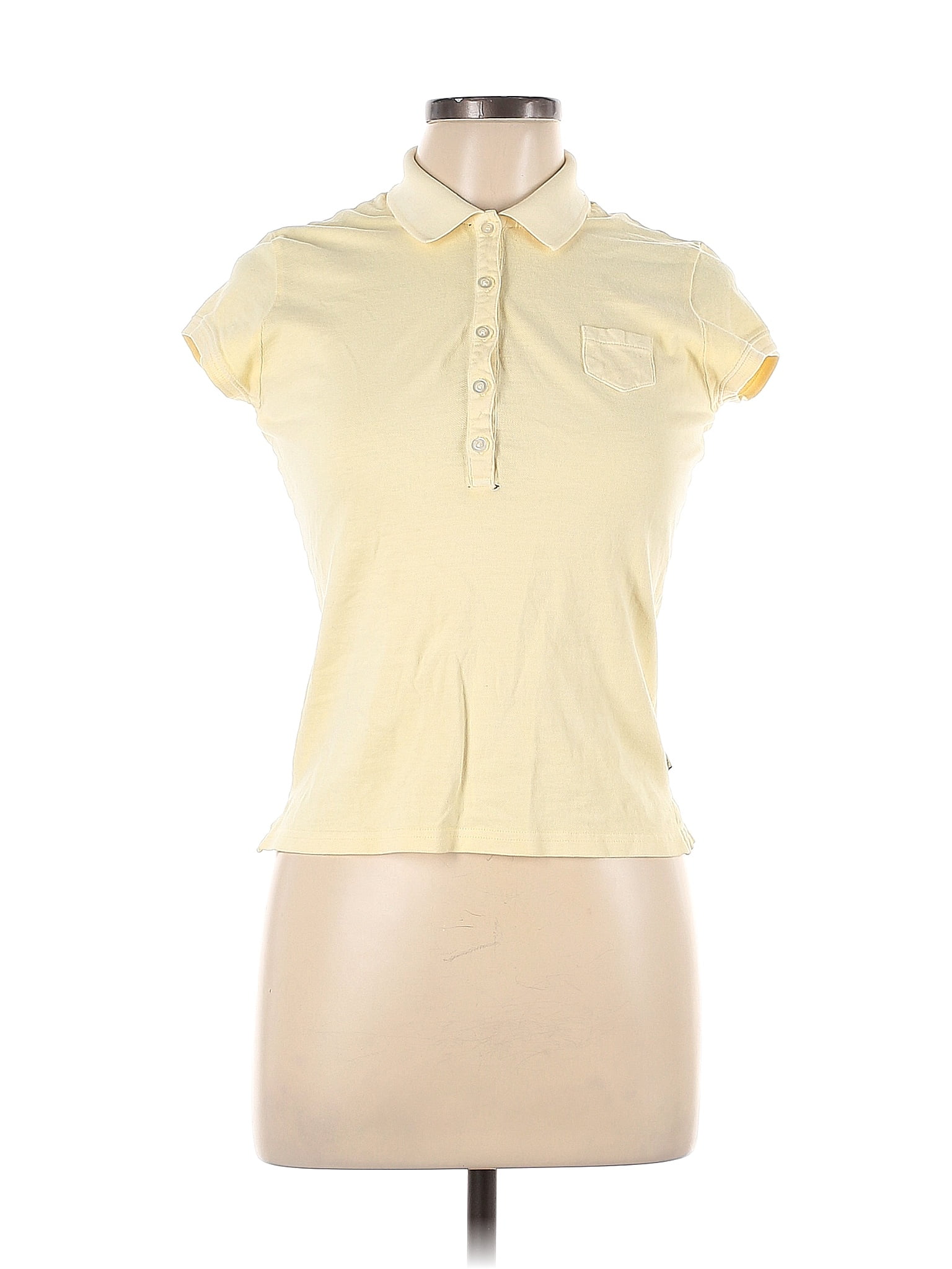 Abercrombie And Fitch Yellow Short Sleeve Polo Size L 72 Off Thredup