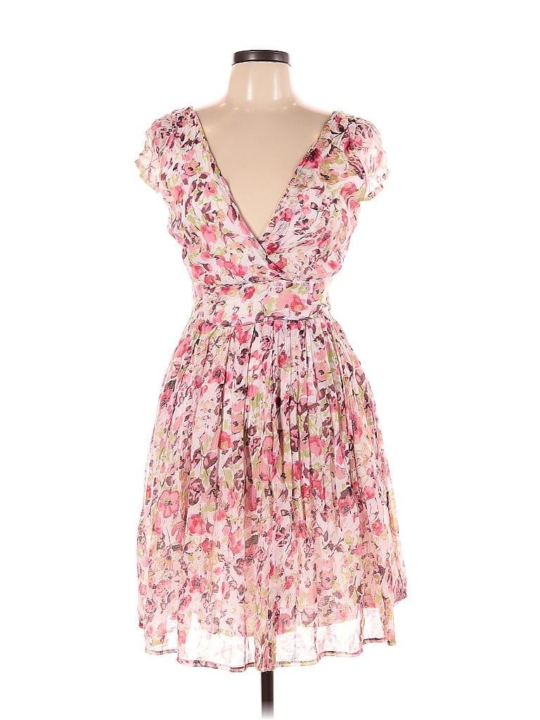 CERES Floral Multi Color Pink Casual Dress Size L - 24% off | ThredUp