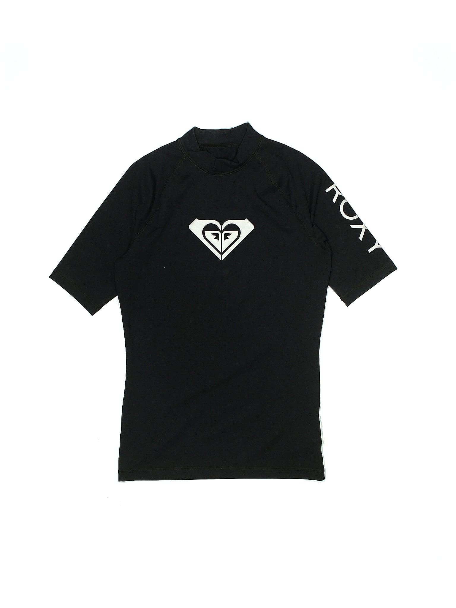 Roxy Solid Black Rash Guard Size S - 47% off | ThredUp