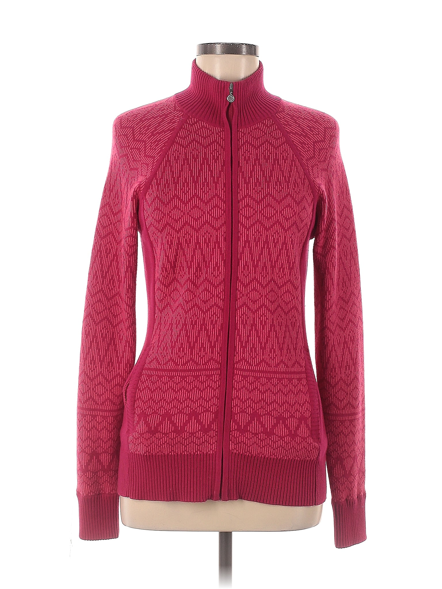 Athleta Solid Pink Red Jacket Size M - 67% off | ThredUp