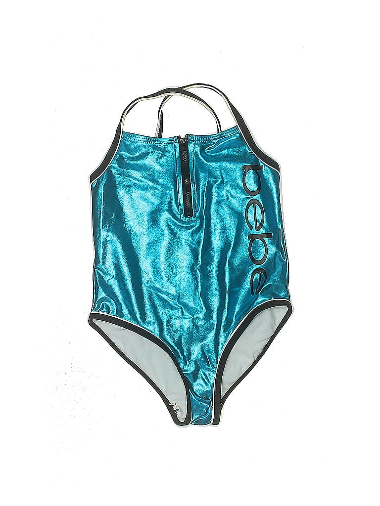 Bebe Solid Teal One Piece Swimsuit Size 7 - 8 - 73% off | ThredUp