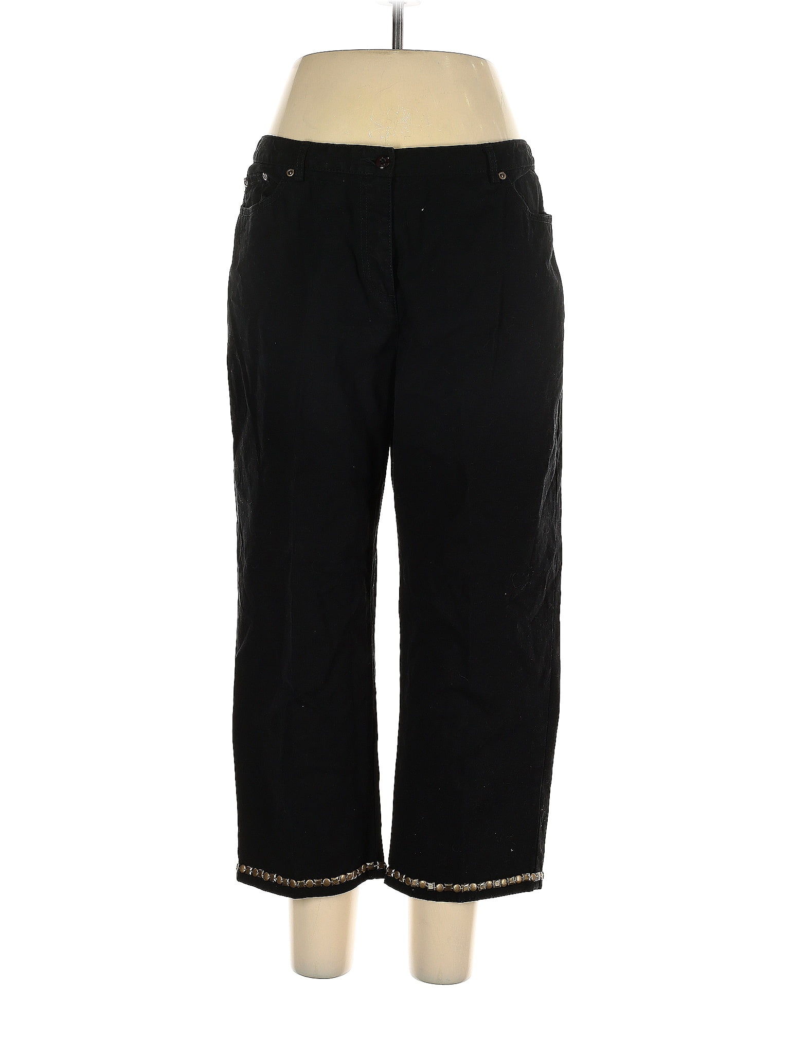 Ruby Rd. Solid Black Jeans Size 12 - 68% off | ThredUp