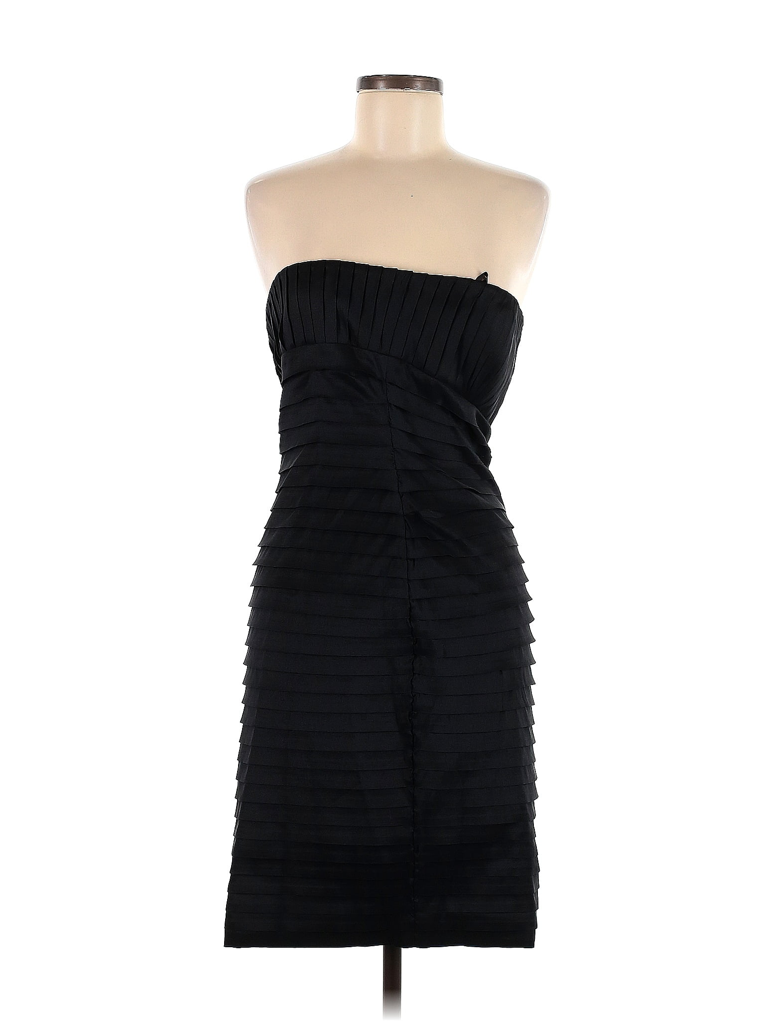 Calvin Klein Solid Black Cocktail Dress Size 6 73 Off Thredup