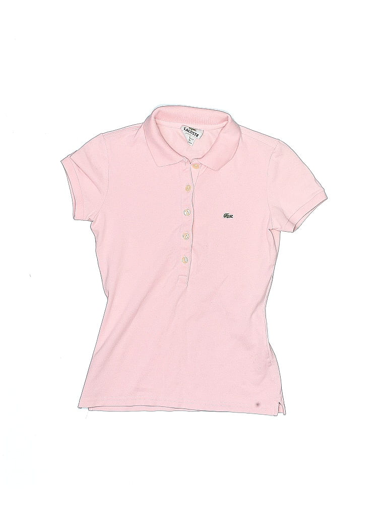 Lacoste Solid Pink Short Sleeve Polo Size 4 73 Off Thredup