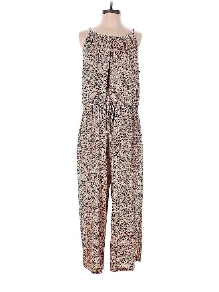 Maurices Leopard Print Multi Color Brown Jumpsuit Size L - 42% off ...