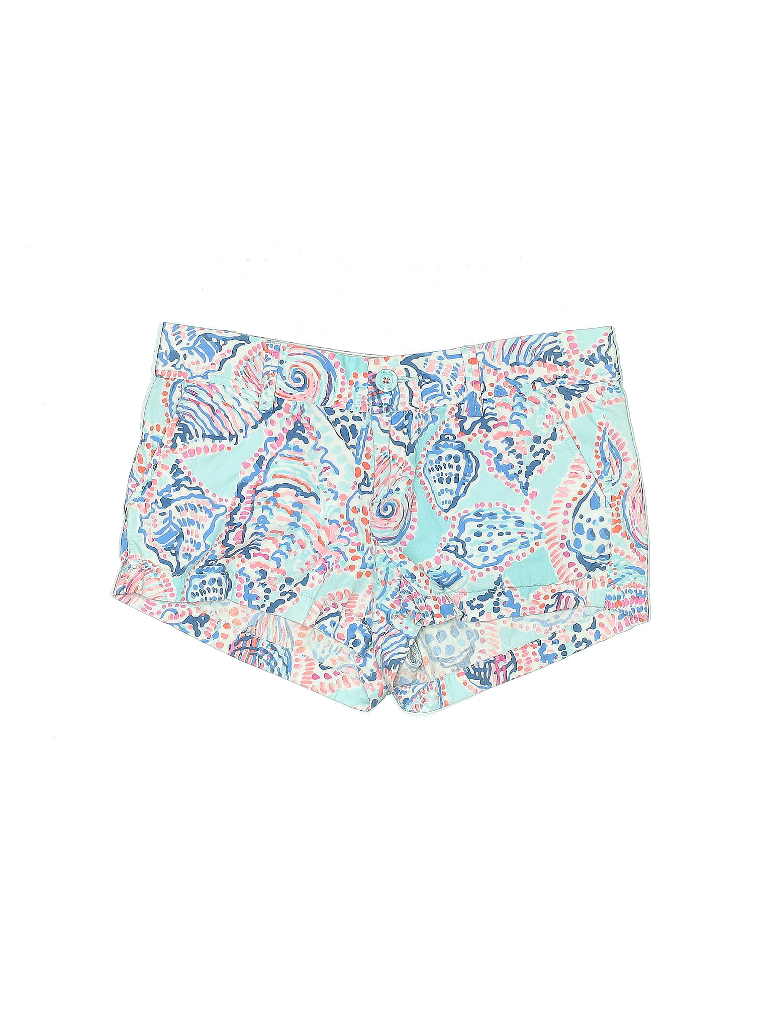 Lilly Pulitzer 100 Cotton Blue Shorts Size 6 65 Off Thredup