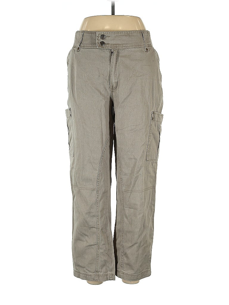 Woman Within 100% Cotton Gray Cargo Pants Size 12 (Petite) - 60% off ...