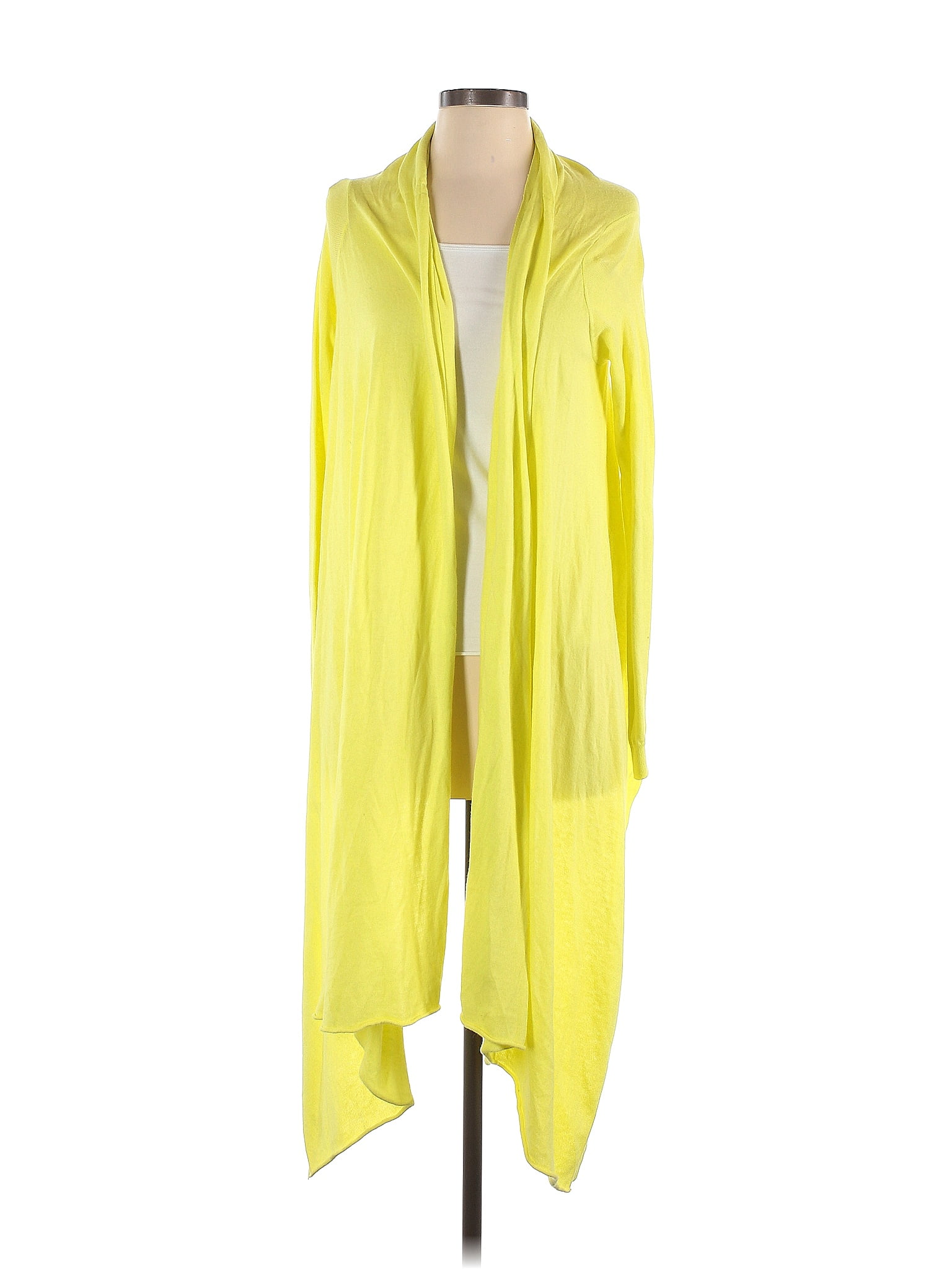 Moda International Solid Yellow Cardigan Size S - 68% off | ThredUp