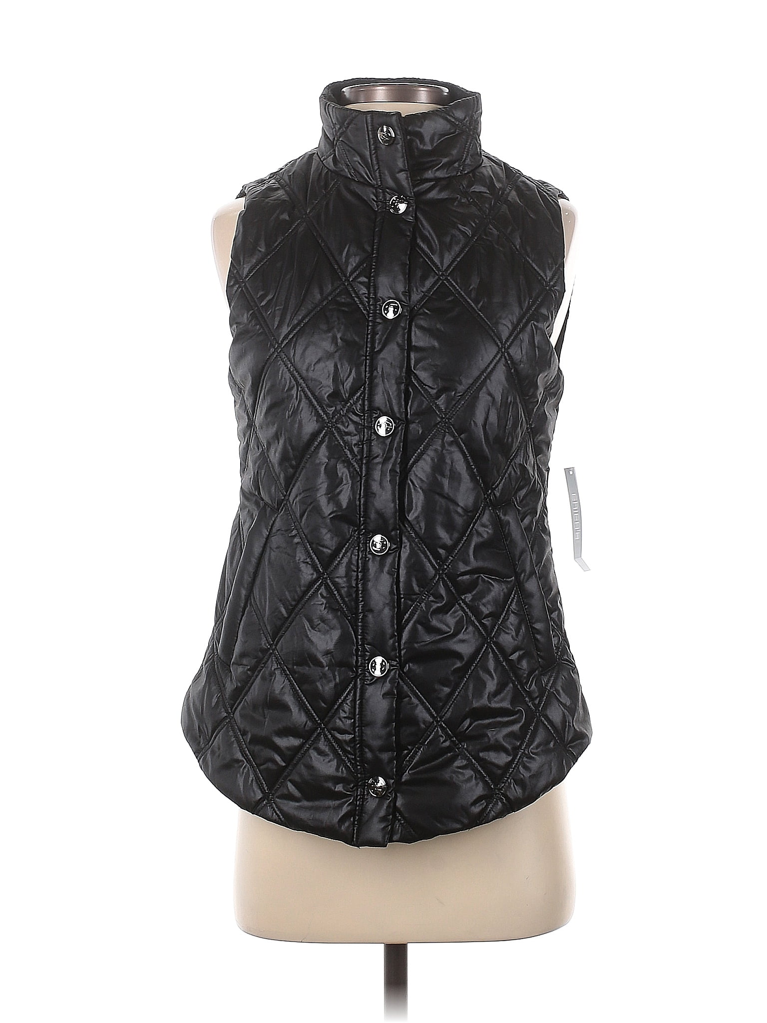 Chico's 100% Polyester Solid Black Vest Size XS (00) - 82% off | ThredUp