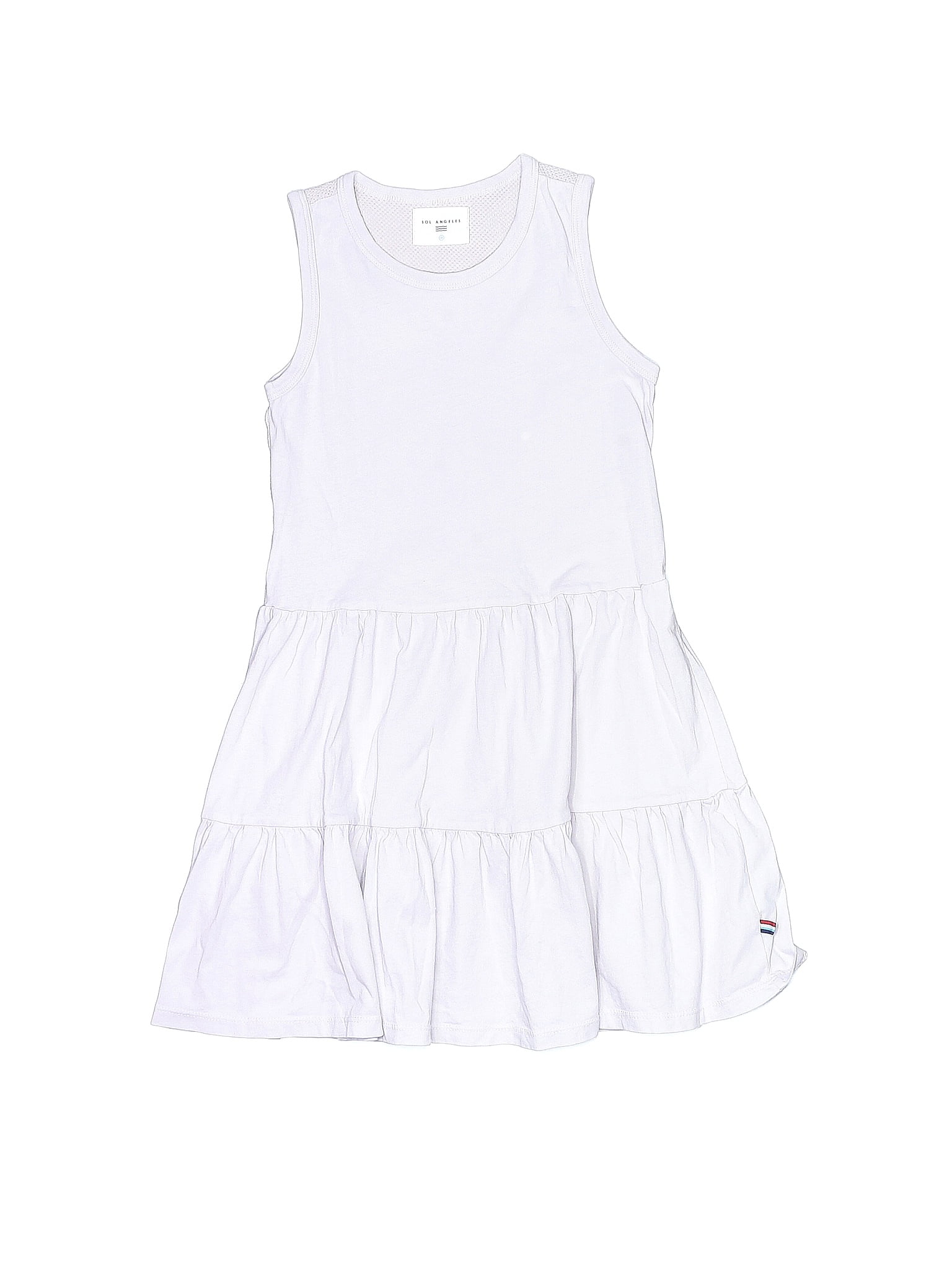 Sol Angeles 100% Cotton Solid White Dress Size 10 - 82% off | ThredUp