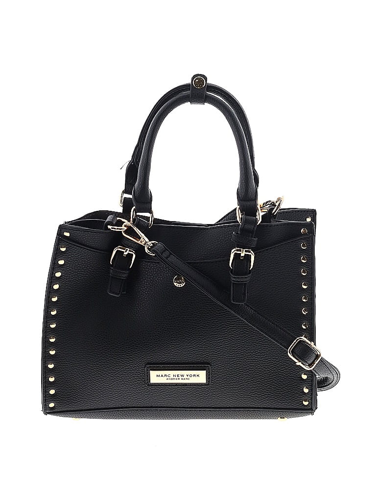 Marc New York Andrew Marc Solid Black Leather Satchel One Size - 68% ...