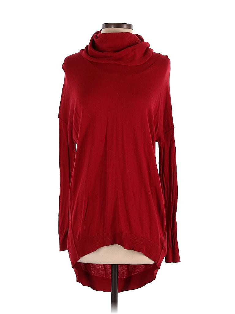 Ruby Moon Color Block Solid Red Pullover Sweater Size XS - 65% off ...