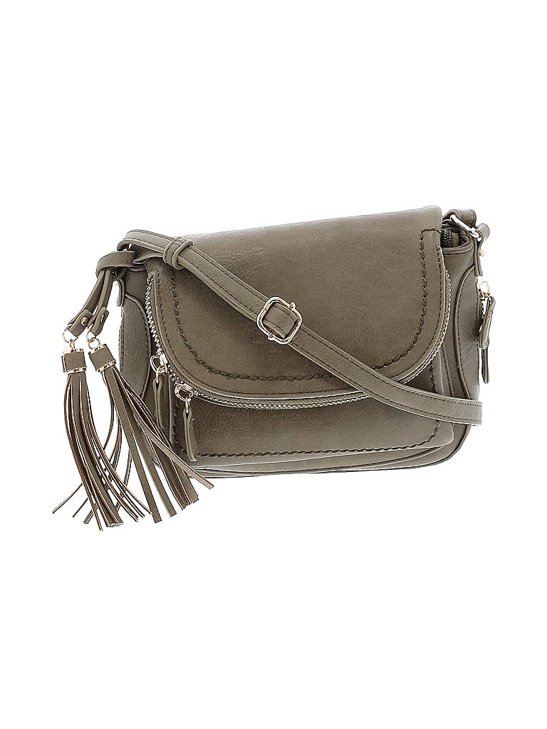 MMS Solid Gray Crossbody Bag One Size - 50% off | ThredUp