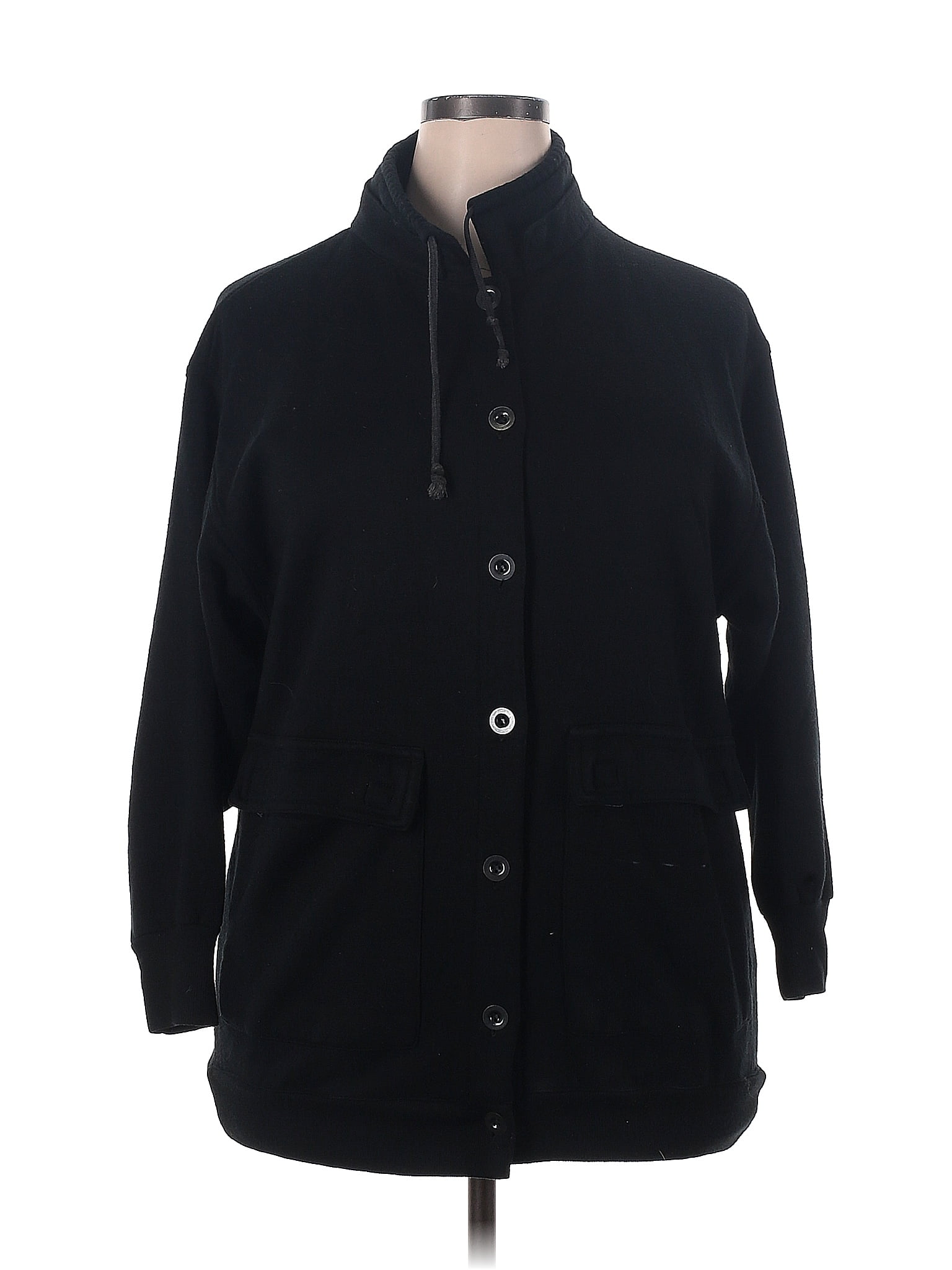 Lauren Brooke 100% Acrylic Solid Black Jacket Size 20 (Plus) - 78% off ...