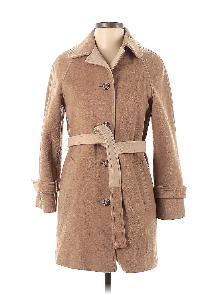 Norm Thompson Solid Tan Coat Size 6 - 62% off | ThredUp