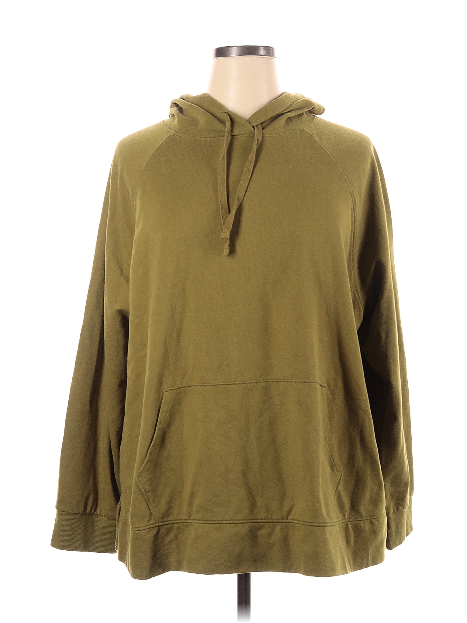 Ava & Viv Solid Green Pullover Hoodie Size 2X (Plus) - 51% off | ThredUp