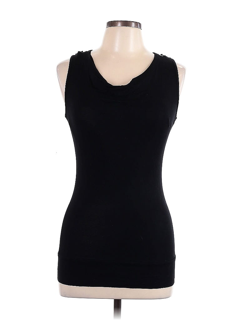 Taboo Solid Black Sleeveless Top Size L 23 Off Thredup