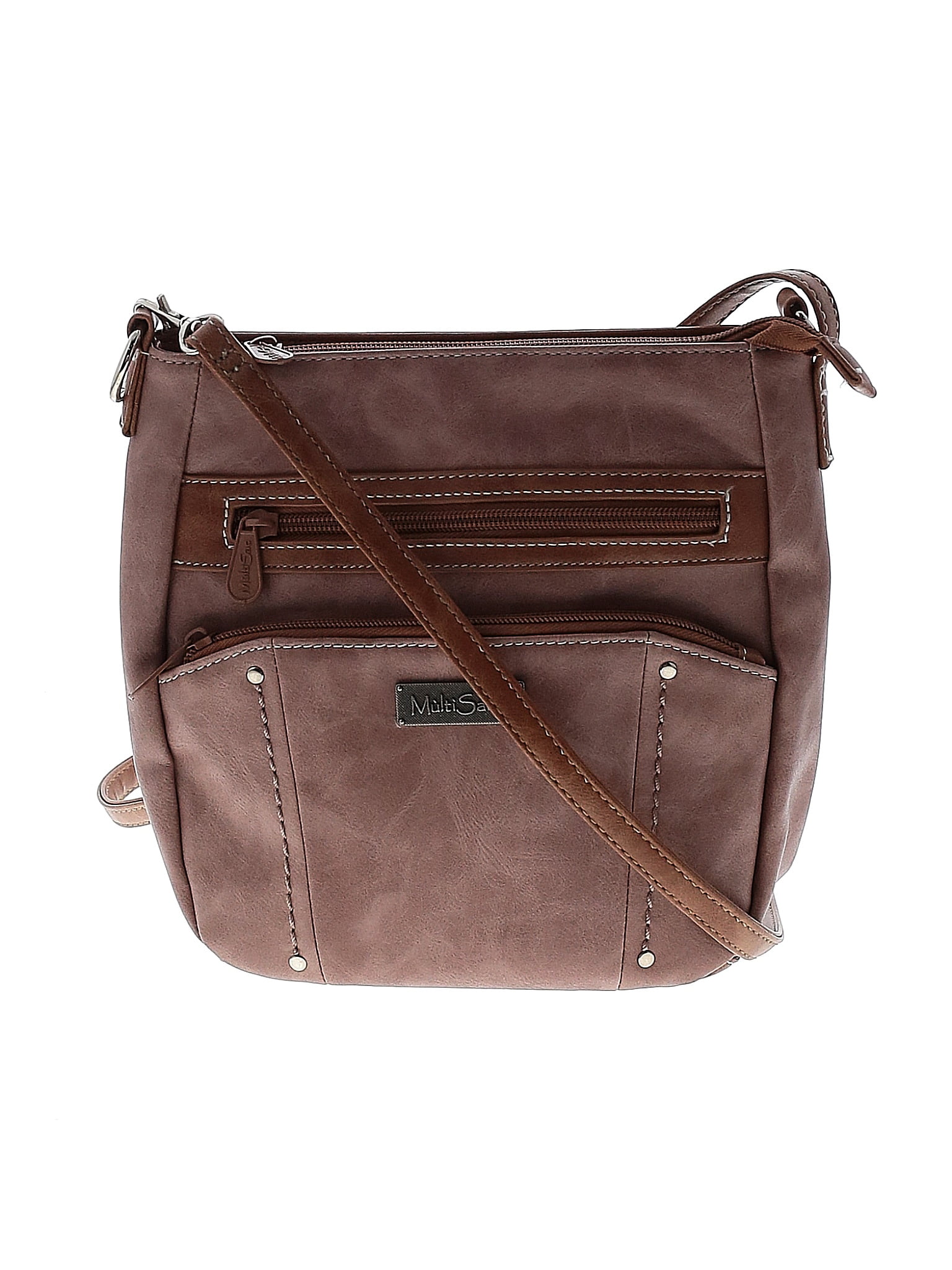 MultiSac Solid Brown Crossbody Bag One Size - 54% off | ThredUp